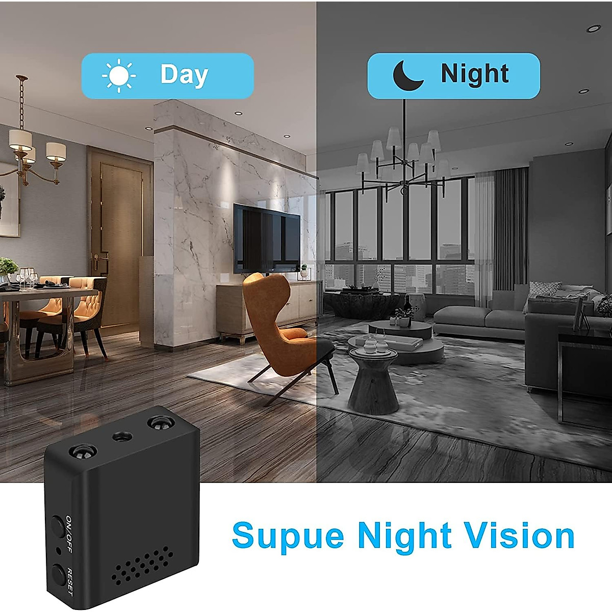 Home WiFi Security Camera Wireless Indoor Outdoor Body Cameras Nanny Cam Smart Baby Cams Pet Dog Cat 1080P Remote Portable Phone APP Room