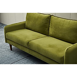 Bonrcea Modern Sofa Tufted Couch Love Seats, Army Green