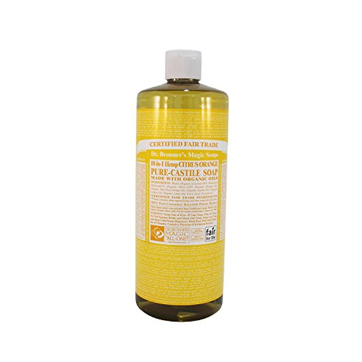 Dr. Bronner's Magic Soaps: Liquid Castile Soap, Citrus 32 oz (12 pack)