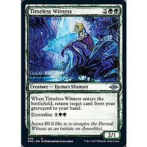 Magic: the Gathering - Timeless Witness (358) - Showcase (Sketch Art) - Foil - Modern Horizons 2