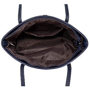 Signare Tapestry Shoulder Bag for Woman Travel or Work Tote Bags for Women In Jane Austen Blue Design|COLL-AUST