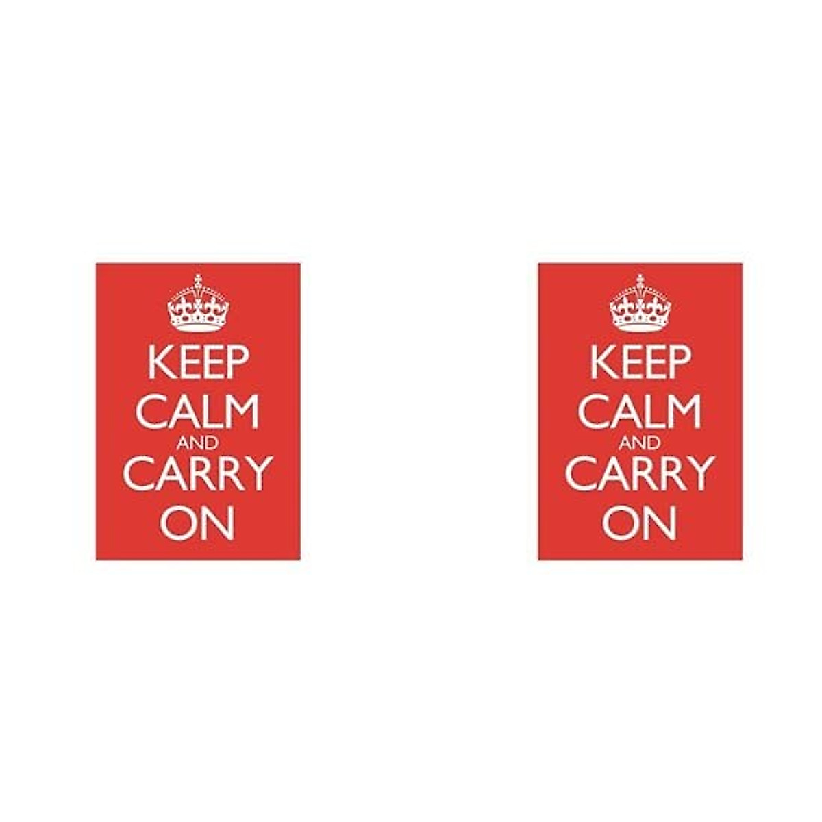 CafePress Large Mug Double Red Keep Calm And Carry On Mugs Ceramic Coffee Mug, Tea Cup 11 oz