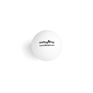 Killerspin 4-Star 40+ White Ping Pong Balls - New Standard ABS Plastic 40mm Table Tennis Balls - Competition Balls for Tournament Play - ITTF Quality (3 White Ball-Pack)