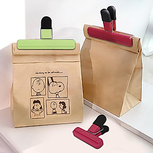 Beatcreat 9 Pack Chip Bag Clip,Food Bag clip,Food Bag Clips Sealing Clips,Snack Clips,Sclips,Chip clip,Kitchen Clips,Food storage,organization storage