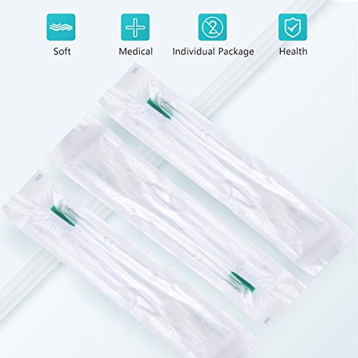 wellgler Oral Care Single Use Suction Swab Toothbrush（20pcs）