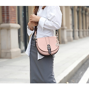 MKF Collection Shoulder Bag for Women, Snake Embossed Vegan Leather Color Block Crossbody Handbag Purse