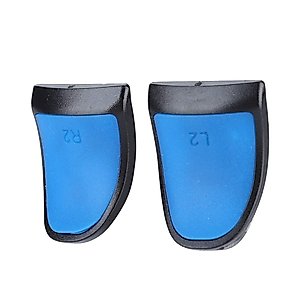 Dancal L2 R2 Controller Extenders Buttons Extension Trigger Soft Touch Extended Grips for PS4 (Blue)