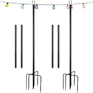 NW String Lights Poles for Outdoors 1pc 2pc Suitable for Gardens terraces Birthday Parties Wedding Parties