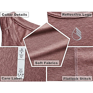 icyzone Open Back Yoga Tops for Women - Activewear Workout Clothes Exercise Fitness Tank Tops Gym Shirts(M,Mocha)