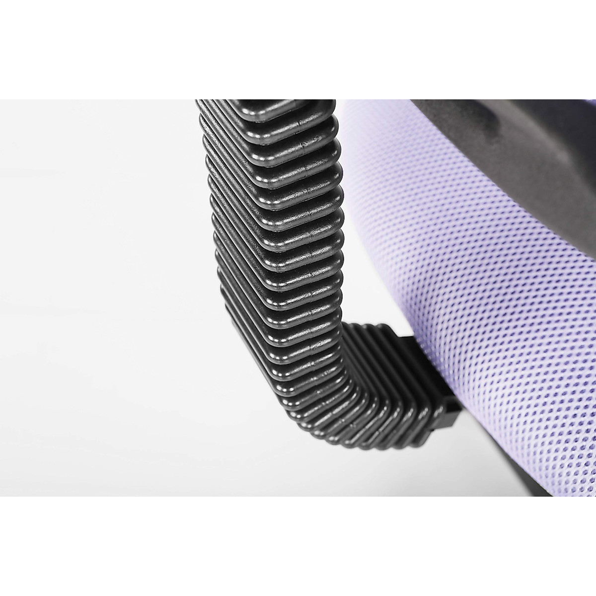 JJS Kids Mesh Rolling Desk Chair, Small Swivel Office Computer Chair for Teens, Low-Back Adjustable Upholstered Student Task Chair, Purple