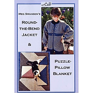 Knitting the Round the Bend Jacket/Puzzle Pillow Blanket