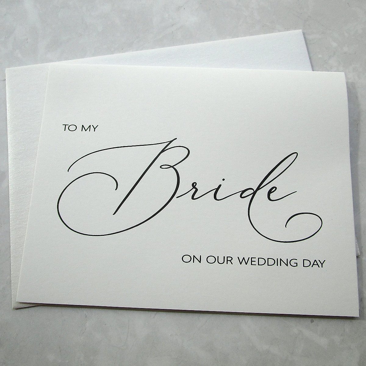 Moonrise Papery Wedding Day Cards, Bride and Groom, A2 Size, Shimmer Envelopes