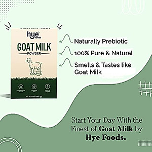 HYE FOODS Goat Milk Powder | Pasture Grazed I Whole Milk Powder | 7.05 Oz (200gms)