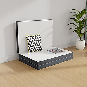 NiamVelo Tri-Fold Twin XL Folding Mattress - Luxurious 4 Inch Memory Foam Bed, Perfect for College Dorms and Compact Spaces - Unfold Relaxation Anywhere (4 in, Twin XL)