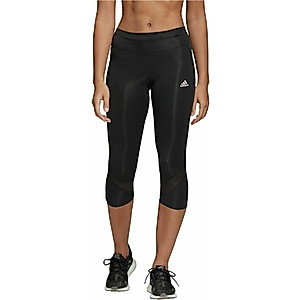 adidas Women's Own The Run 3/4 Tights, Black, Small