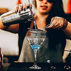 Hawthorne Cocktail Strainer - Stainless Steel Bar Strainer for Bartending, Bar Tool Drink Strainer for Bartenders and Mixologists