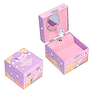 01 02 015 Music Box, Accompany Children Musical Box Bedroom Decoration Animal Shape for Birthday(Default)