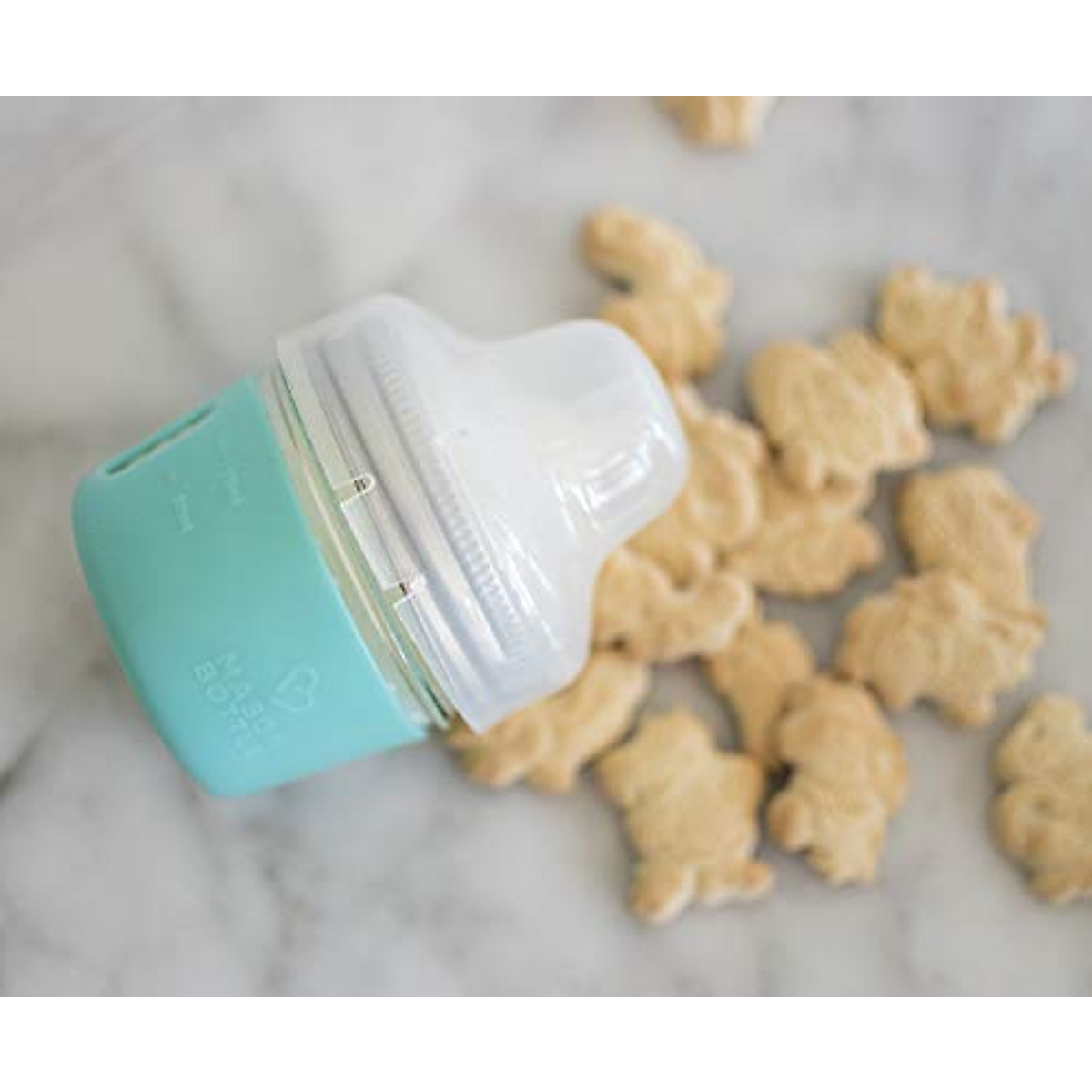 4 oz. Mason Bottle DIY Kit: BPA-Free Glass Baby Bottles You can DIY Using Mason Jars from Home, Made in The USA.