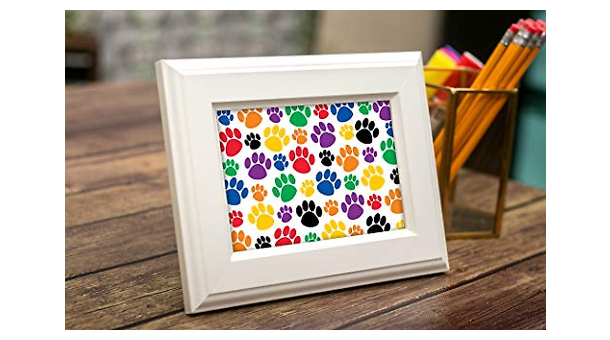 Teacher Created Colorful Paw Prints Postcards - 30 Pack
