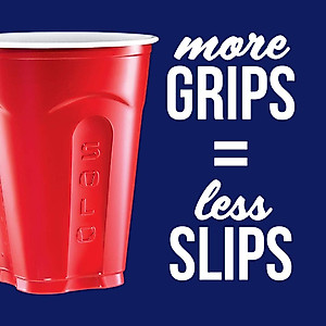 SOLO Cup Company Red Squared Plastic Party, 18 Ounce, 200 Count