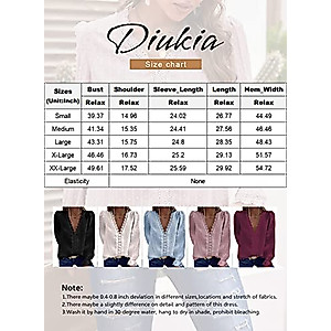 Diukia Women's Fashion Cute Swiss Dot Pom Pom Puff Long Sleeve Pullover Blouses Summer Sexy Lace Trim V Neck Blouse Tops Ladies Casual Loose Solid Chiffon Shirts Blouses for Autumn Spring Yellow XL