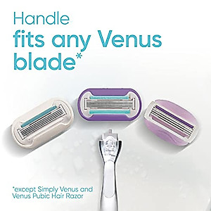 Gillette Venus Deluxe Smooth Platinum Women's Razor, Includes 1 Handle, 1 Razor Blade Refill