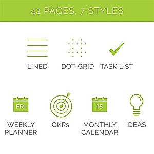 Rocketbook Fusion Smart Reusable Notebook - Calendar, To-Do Lists, and Note Template Pages with 1 Pilot Frixion Pen - Atomic Red Cover, Letter Size (8.5" x 11") & Pen/Pencil Holder (Pen Station)