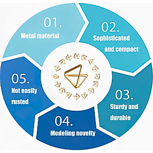 woshilaoDS 40 Pcs Gold Triangle Place Card Holders, Table Card Number Holder Stands, Mini Name Place Card Picture Holder Clips Stand Holder for Wedding Party Centerpiece Table Setting