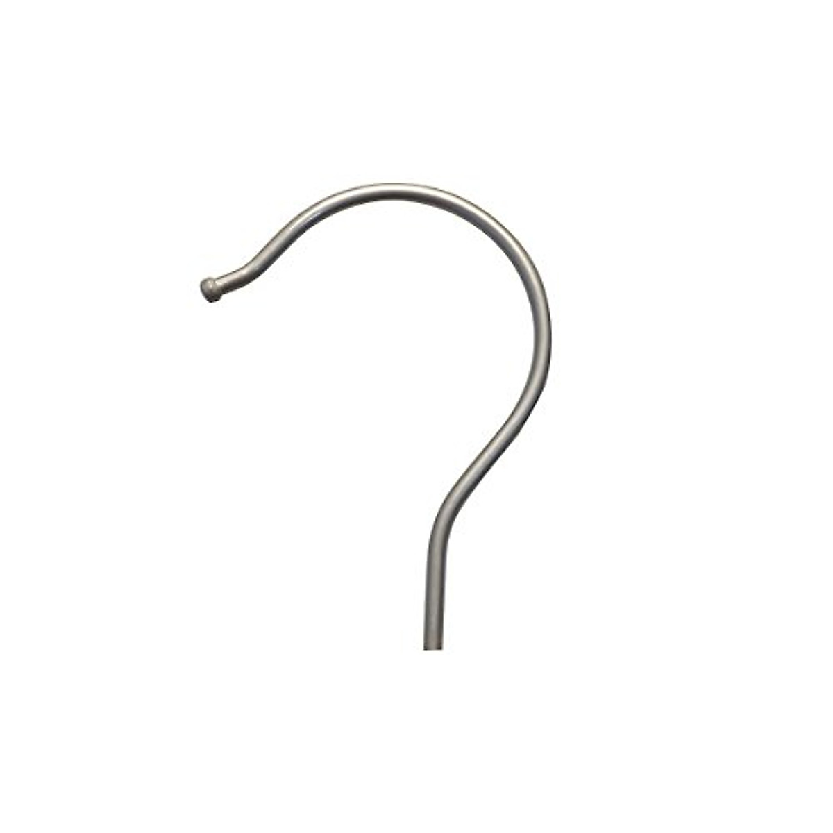 NAHANCO 20217 17” Flat Wooden Top Hanger with Notches, Brushed Chrome Hook, Black (Pack of 100)