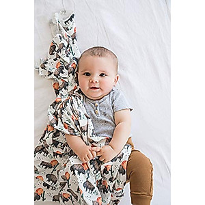 Copper Pearl Large Premium Knit Baby Swaddle Receiving Blanket Bison
