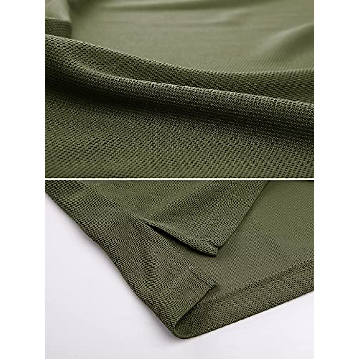 MAGCOMSEN Golf Polo Shirts for Men Short Sleeve 3 Buttons Pique Polo Shirt Tactical Polo Shirts for Men T Shirts Golf Shirts Fishing Shirts