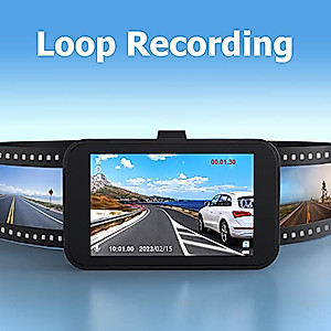 1080P Full HD Dash Camera for Cars, Diamond Lark Dash Cam Front with 32G SD Card, 3”LCD Screen, 170°Wide Angle, Dashboard DashCam with Loop Recording, HDR, Night Vision, G-Sensor, Parking Monitor
