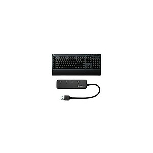 Logitech G613 Lightspeed Wireless Mechanical Gaming Keyboard with Knox 3.0 4 Port USB HUB Bundle