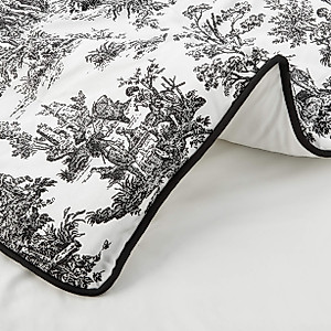 Victor Mill james-204smini Comforter and Shams, Queen, b/w