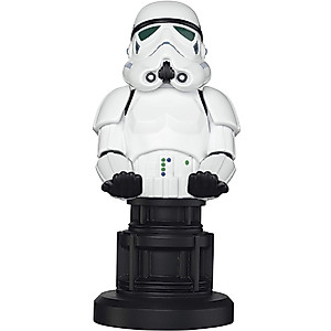 Exquisite Gaming: Star Wars Darth Vader (Original Series) & Stormtrooper (Classic Suit) - Mobile Phone, Gaming Controller Holders and Device Stands With Cable Guys Licensed Figures