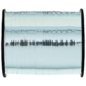 Unique Metallic Silver Curling Ribbon 50yds