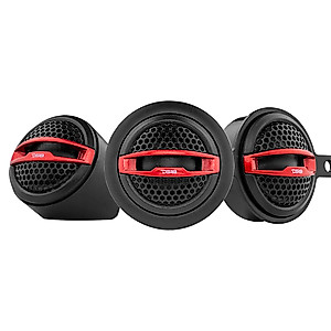 DS18 GEN-X6.5C Component Set - 6.5", 2-Way, 150W Max, 50W RMS, Black Paper Cone, Tetorn Dome Tweeters, 4 Ohms - Clarity Unparalled by Other Speakers in Their Class (2 Speakers)