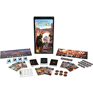 7 Wonders Cities Board Game EXPANSION (New Edition) | Family Board Game | Civilization Board Game for Adults | Strategy Board Game for Game Night| 3-7 Players | Ages 10+ | Made by Repos Production