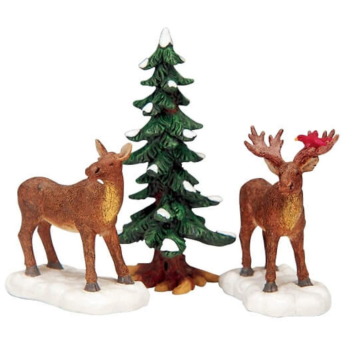 Lemax Village Collection Mr And Mrs Moose Set of 3 #32725