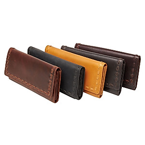 Lady Conceal Hope RFID Leather Laced Wallet (Dark Mahogany)