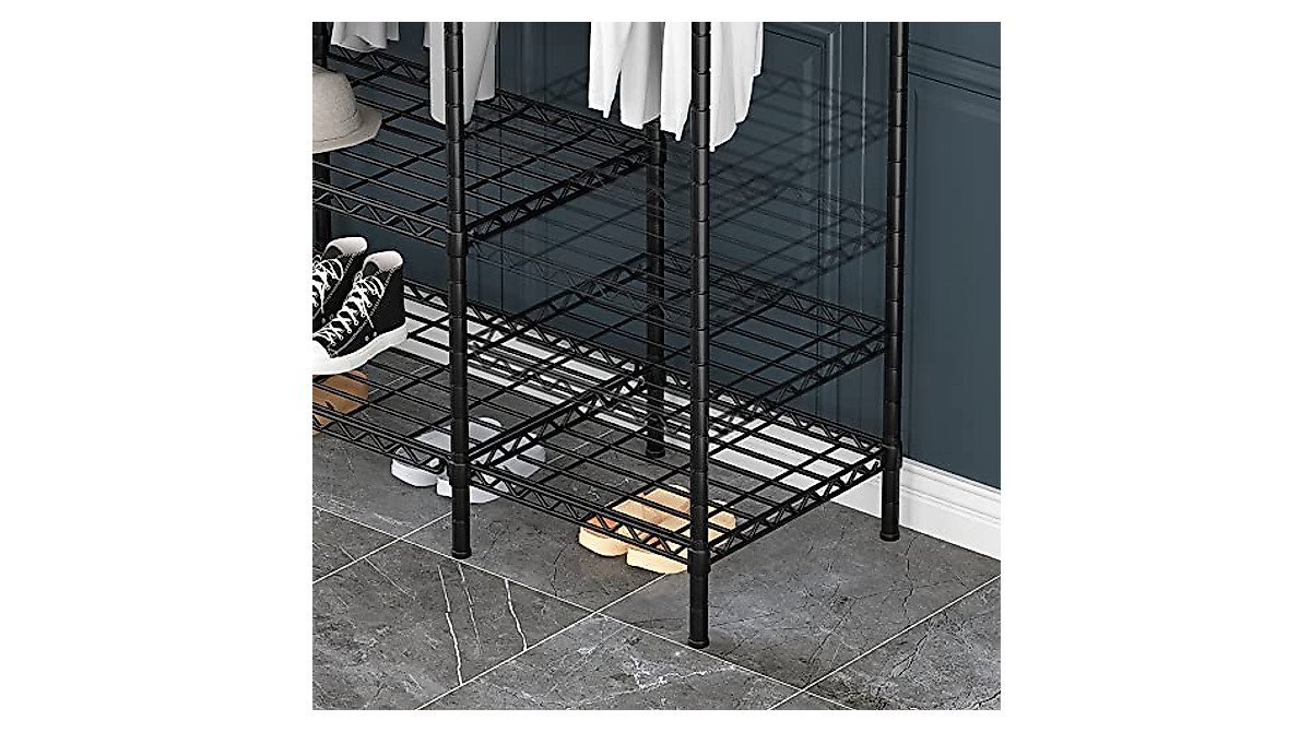 Heavy Duty Metal Garment Rack - Sturdy Clothes Organizer System