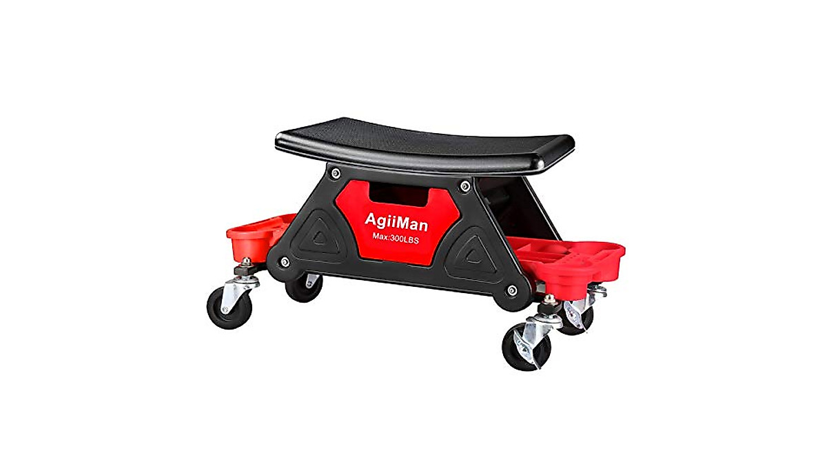 AgiiMan Mechanic Stool - Comfort & Convenience for DIY