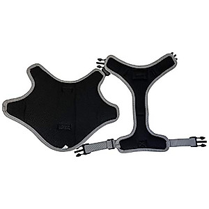 Albcorp Tactical Working Dog Vest Harness - No-Pull Service Dog Jacket with Reflective Hook & Loop Patches - Padded Handle, Front/Side Buckles with Quick Release Buttons, Adjustable Straps - Black, XL