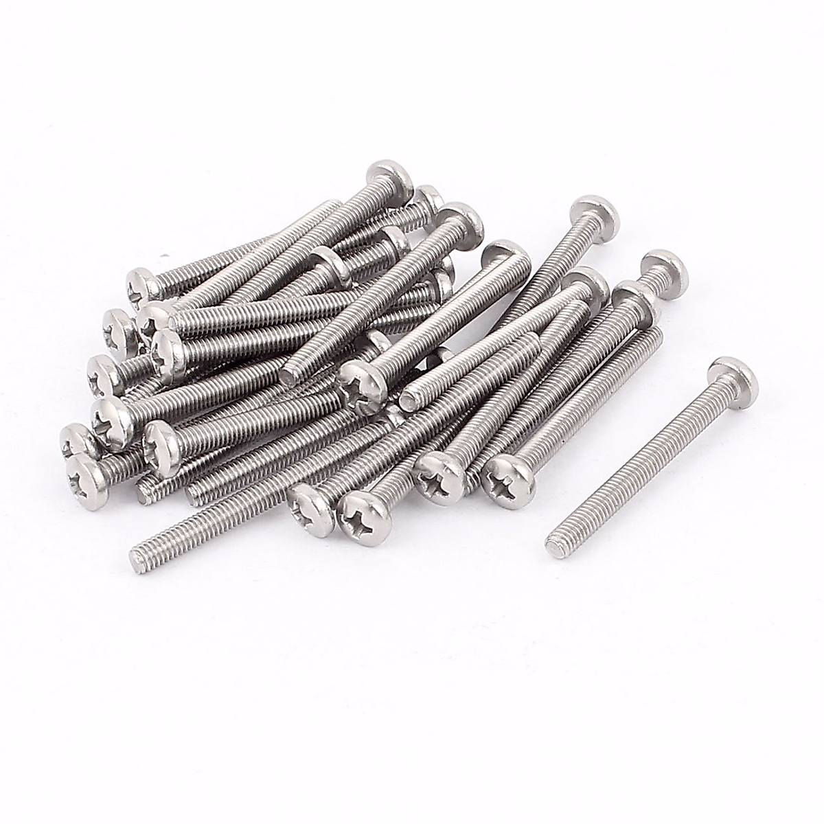 uxcell a15111200ux1682 Cabinet Drawer Handles M4 x 40mm Thread Phillips Head Screws (Pack of 30)