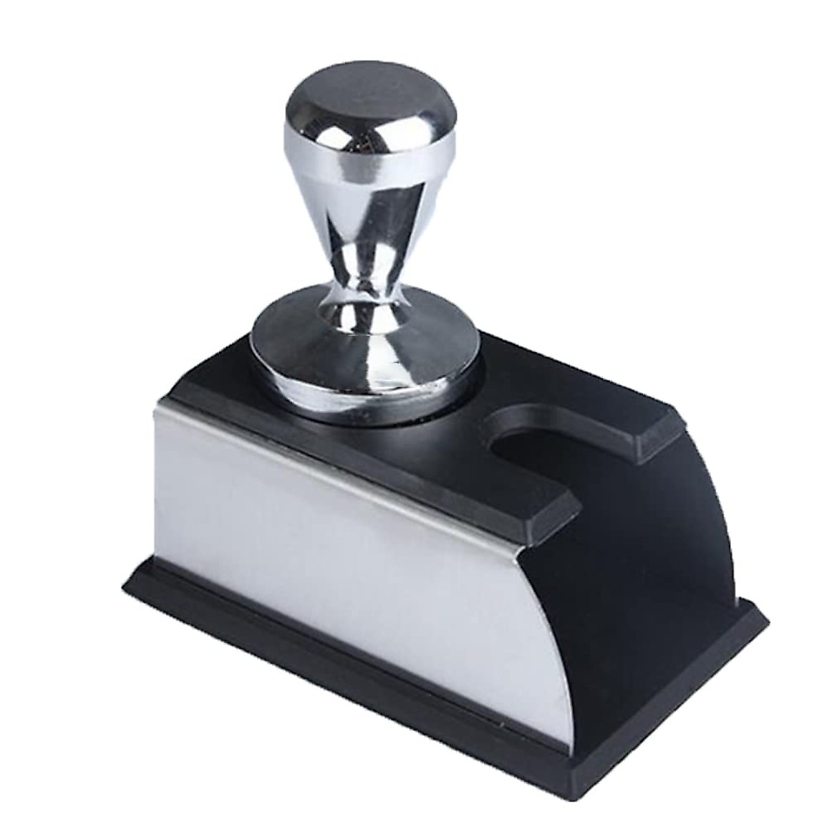 Coffee Tamper Stand,Stainless Steel AntiRust Barista Tool Tamping Holder Shelf,Coffee Powder Seat Cushion Stand Rack,Coffee Tampers Tool Accessory for Home,Coffee,Shop,Restaurant