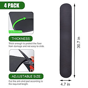 4 Pack Anti-Slip Furniture Rail Pads,Non Skid Furniture Pads for Recliners, Furniture Grippers, Gripper Pads, Furniture Pads for Hardwood Floors and Carpet,for Recliners,Sofa,couches,Chairs (30.7inch)