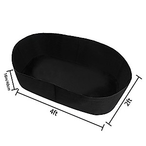 Fabric Raised Planting Bed, Garden Grow Bags Herb Flower Vegetable Plants Bed Rectangle Planter 2‘x4' (3ft x 6ft) (2ft x 4ft)