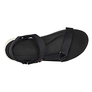 Teva Women's Leisure and Sportwear, Black/White, 9.5