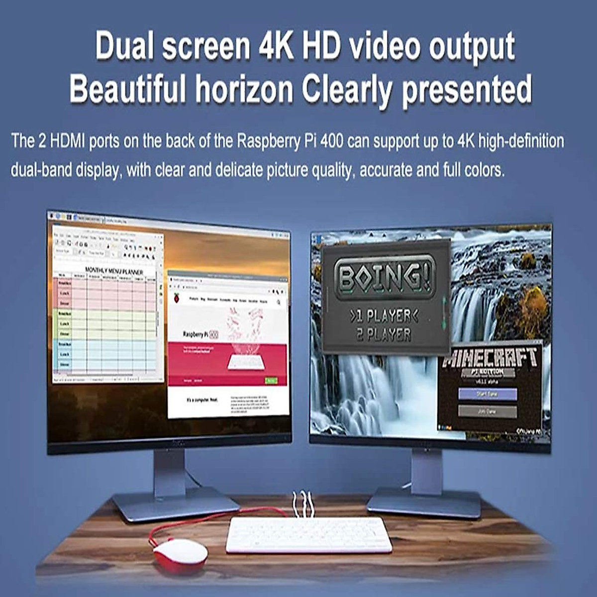 seeed studio Raspberry Pi 400 Personal Computer in Keyboard Form Cortex A72 CPU Dual 4K HD - (Only Keyboard)