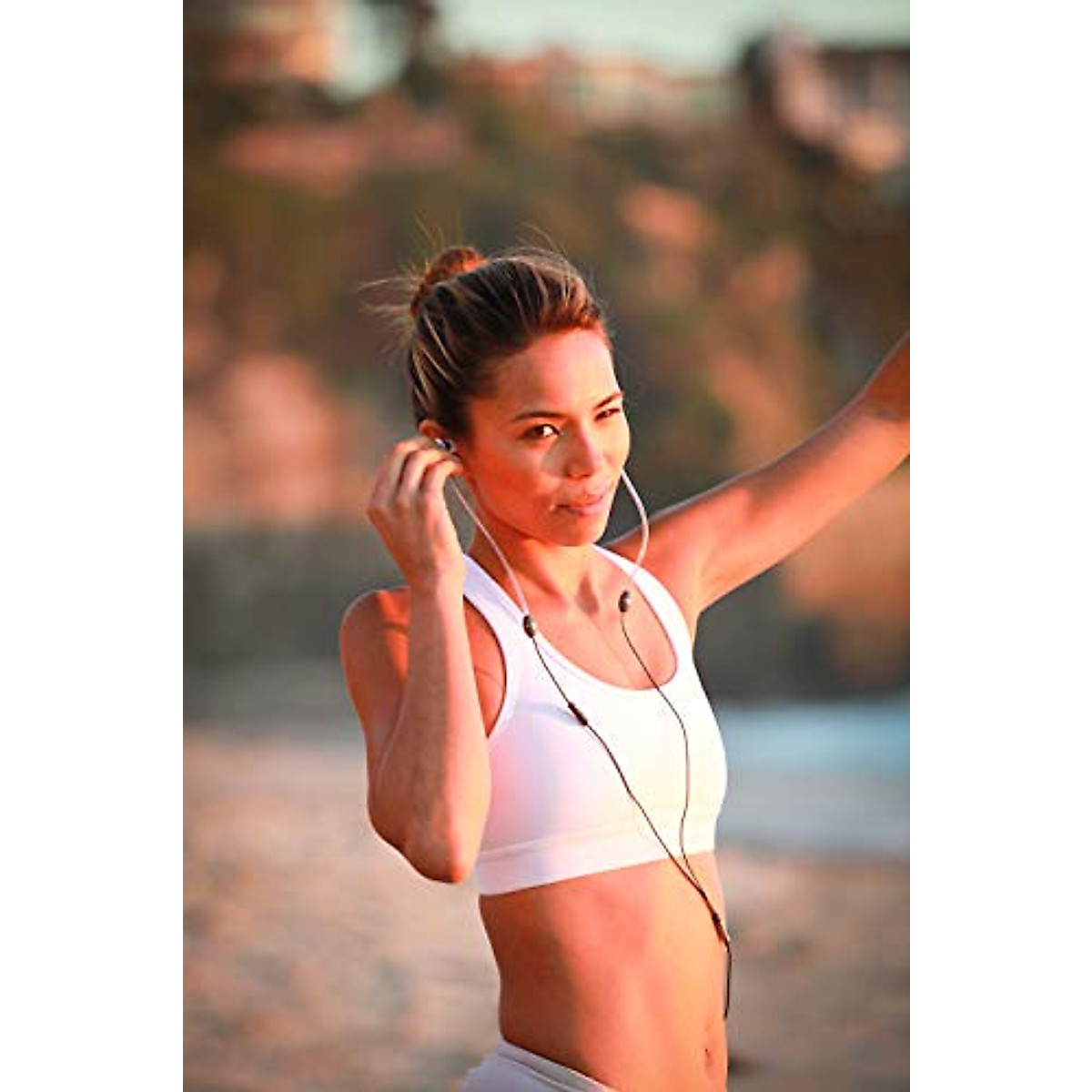 Aircom A1 Anti-Radiation Air Tube Headphones - EMF Protection Earbuds with Built-in Microphone - Airflow Audio Technology for Premium Sound - Black